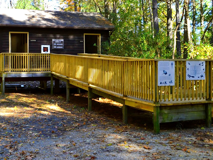 The rustic visitor center welcomes explorers with information and shelter&mdash;think of it as your basecamp for Chesapeake Bay adventures.