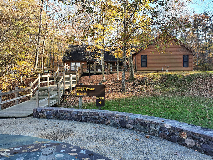 The River Store stands ready to welcome park explorers. This rustic outpost provides essentials for your Ozark adventure.