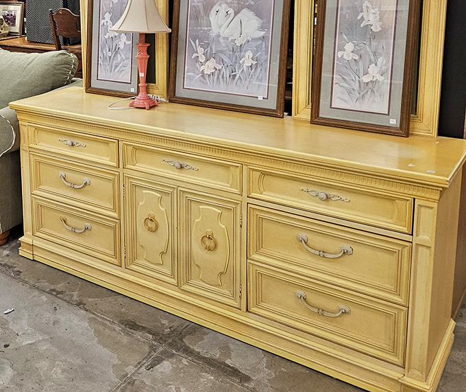 That buttery yellow dresser isn't just furniture &ndash; it's the statement piece your bedroom has been desperately waiting for.