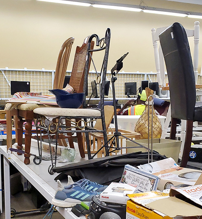 Furniture finds that span decades of design trends. That chair might have witnessed the moon landing in someone's living room.