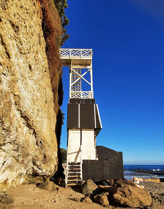This modern beach access point lacks the romance of the tower, but makes up for it with practical accessibility.