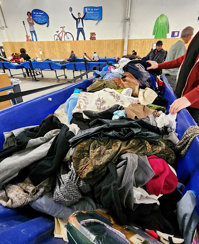 Textile archaeology in action. Layers of fashion history waiting to be unearthed by patient hands and discerning eyes.