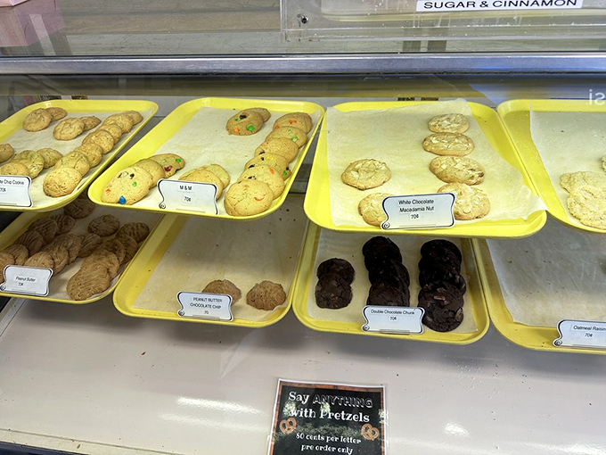 Sweet meets pretzel in these cookie trays&mdash;proving The Pretzel Shop knows how to satisfy both sides of your cravings in one stop.