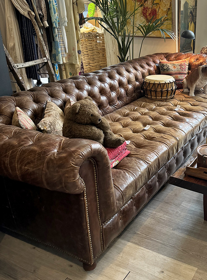 The Chesterfield sofa of your dreams awaits, complete with the patina only decades of use can create.
