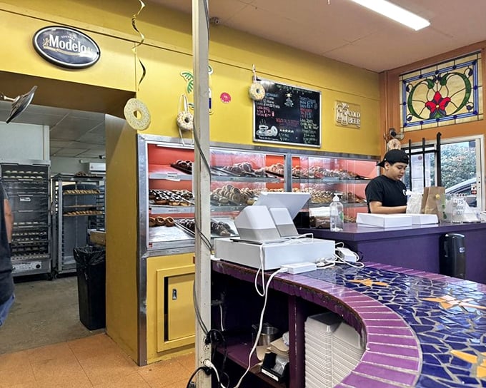 Behind this counter, magic happens daily. No fancy equipment, no pretension &ndash; just decades of know-how turning simple ingredients into breakfast gold.
