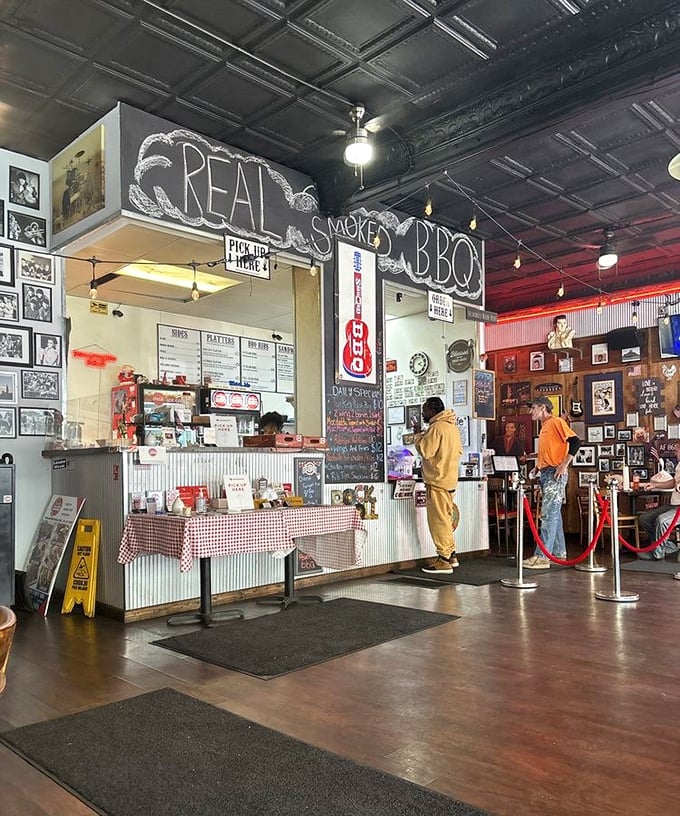 Where barbecue dreams begin: the ordering counter where life-changing decisions are made daily. Choose wisely, or just choose everything.