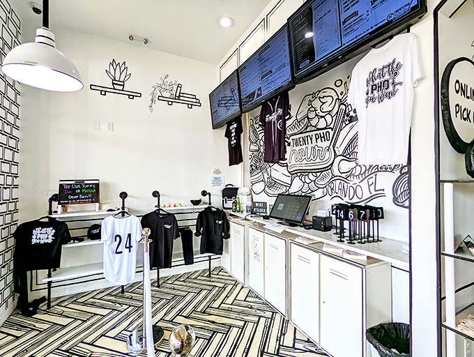 Even the ordering counter continues the immersive comic book theme. Merchandise that lets you take the experience home!