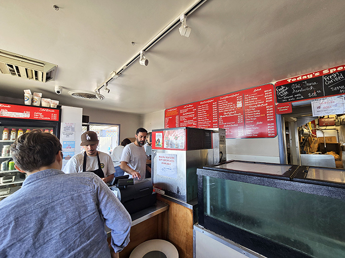 Where the magic happens&mdash;the ordering counter where dreams of fresh seafood begin. Choose wisely, but know there are no wrong answers.