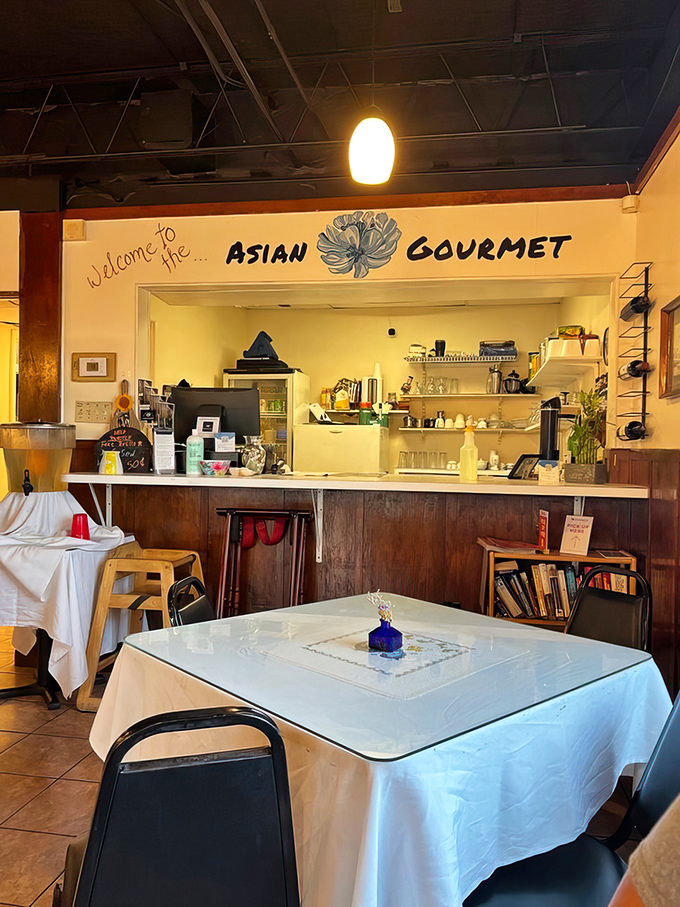 The counter area welcomes you like an old friend, complete with cheerful signage that doesn't oversell or underwhelm.