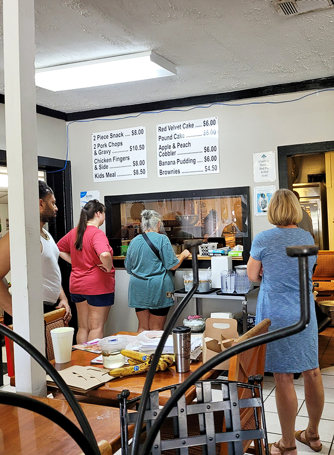 The ordering counter&mdash;where dreams come true and diets go to die. Worth every minute in line, every calorie consumed.
