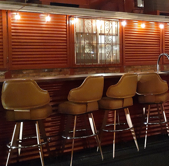 These vintage bar stools have supported generations of happy customers, silent witnesses to countless celebrations, first dates, and regular Tuesday night dinners.