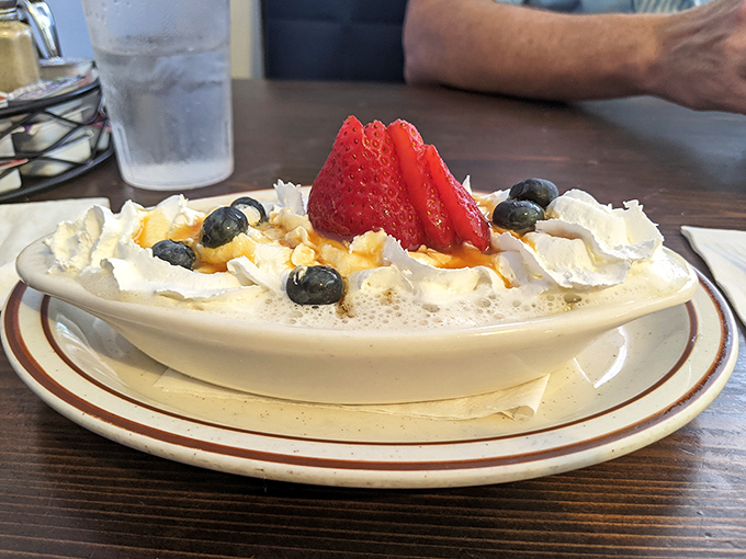 A dessert that doesn't need fireworks or sparklers—just fresh berries, whipped cream, and the simple joy of a perfect ending.