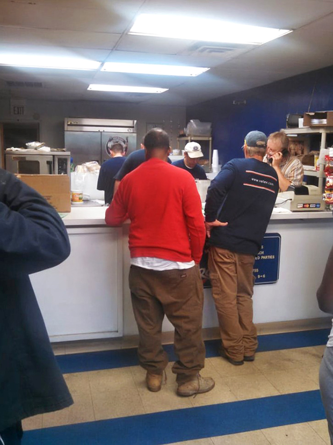 The lunchtime choreography &ndash; hungry customers patiently waiting their turn, knowing that sandwich perfection can't be rushed.