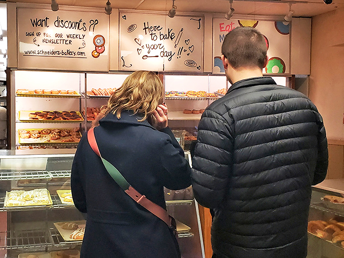 The universal language of indecision plays out as customers contemplate their choices. Some life decisions require careful consideration – this is one of them.