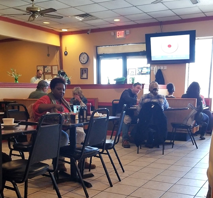 Where strangers become neighbors over eggs and coffee. The diverse clientele proves that good food creates the most democratic gathering place in town.