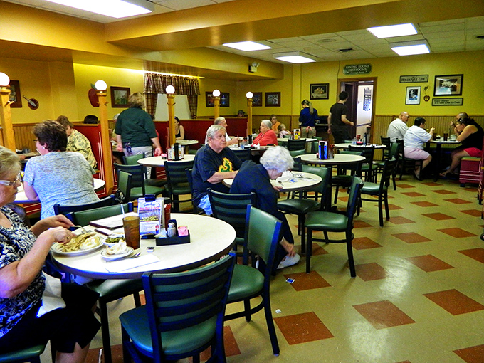 A dining room filled with locals who know the secret: Tuesday's special tastes better when you're surrounded by neighbors rather than tourists.