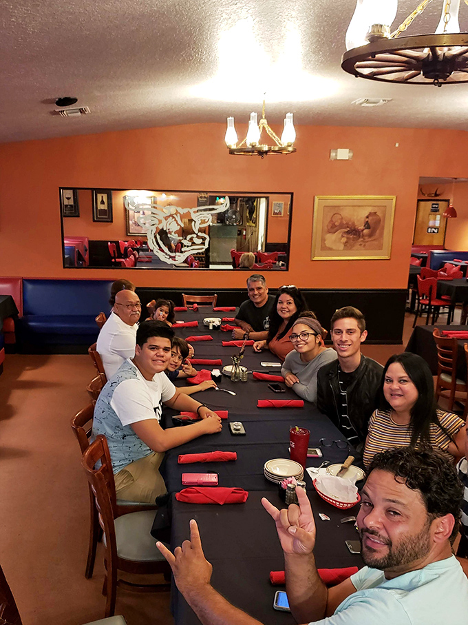 Multi-generational dining at its finest. This table knows the secret: great steaks taste even better when shared with family and friends.