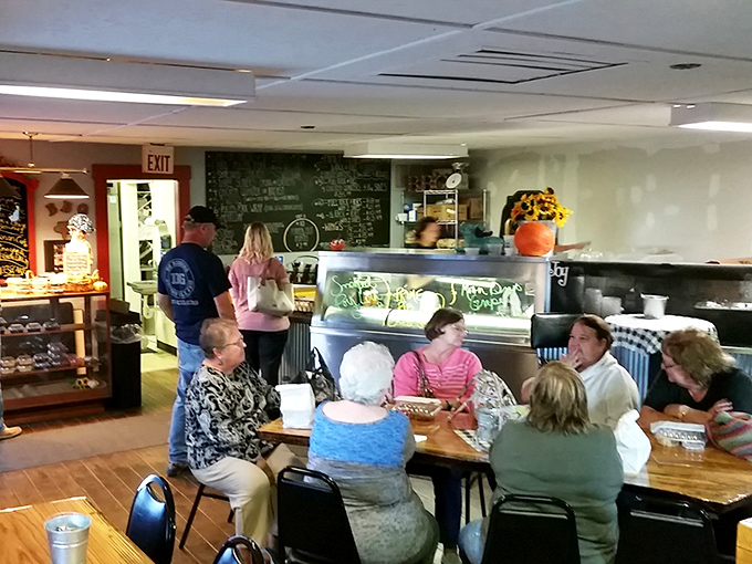 The true measure of any small-town eatery: tables filled with locals who've made this their gathering spot for good reason.