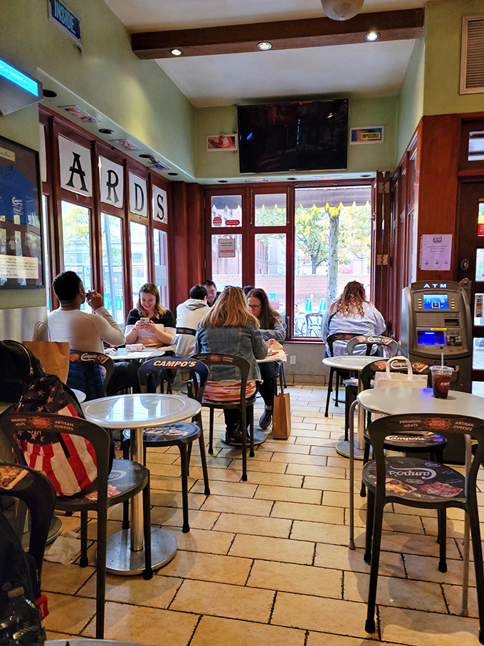 Lunchtime at Campo's brings together students, tourists, and locals&mdash;all united by the universal language of really good sandwiches in historic surroundings.