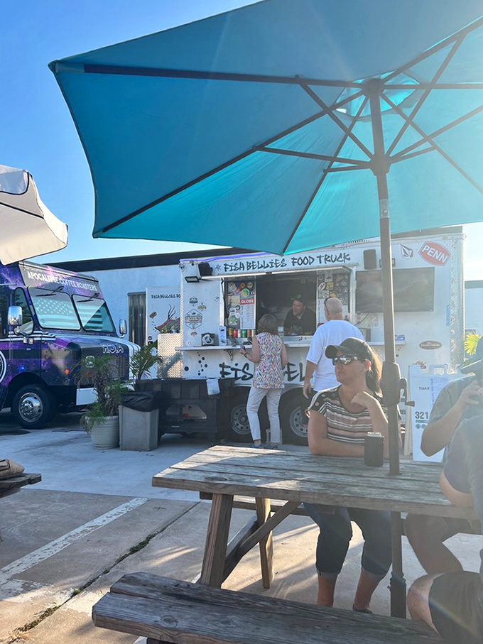 Where food dreams come true. Under Florida's blue skies, locals and pilgrims alike gather for their Fish Bellies fix.