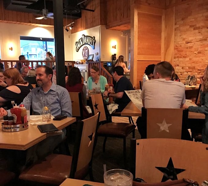 A full house is the best restaurant review. Notice how nobody's looking at their phones—when the food arrives, Instagram can wait.