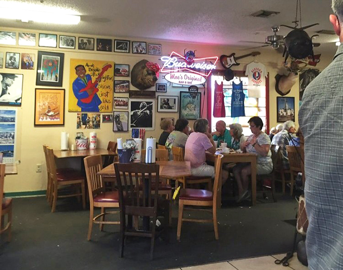 The true measure of a BBQ joint isn't just the food&mdash;it's the community it creates. These tables have heard more stories than most bartenders. 