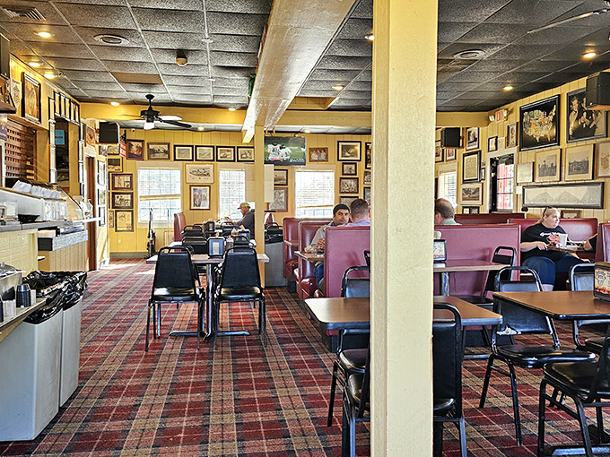 The dining room &ndash; half restaurant, half barbecue museum, all dedicated to the pursuit of smoked meat happiness.