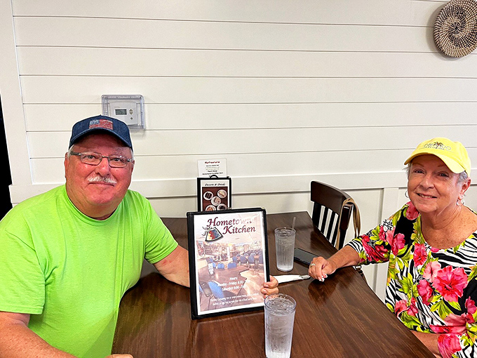 A classic Reuben sandwich that doesn't need reinvention. The perfect ratio of corned beef to sauerkraut is a science these folks have mastered.