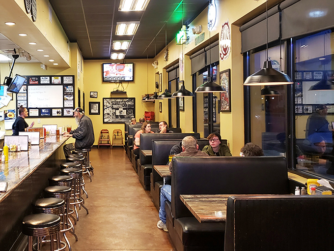 The dining room buzzes with conversation and laughter&mdash;the soundtrack of a place where food brings people together across all walks of life.