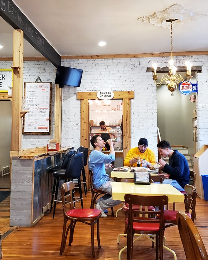 Where BBQ dreams come true&mdash;diners experiencing that moment of silent appreciation that follows the perfect bite.