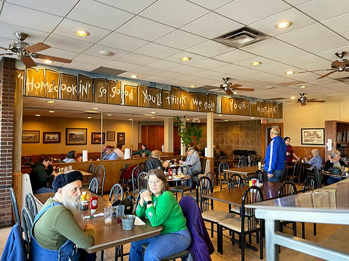 Real people enjoying real food in a place that feels like home away from home.