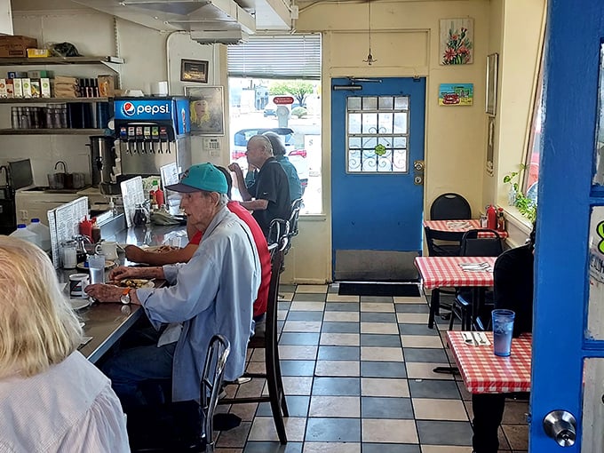 The counter culture is alive and well at Frank's, where regulars and newcomers share the universal language of "pass the hot sauce."