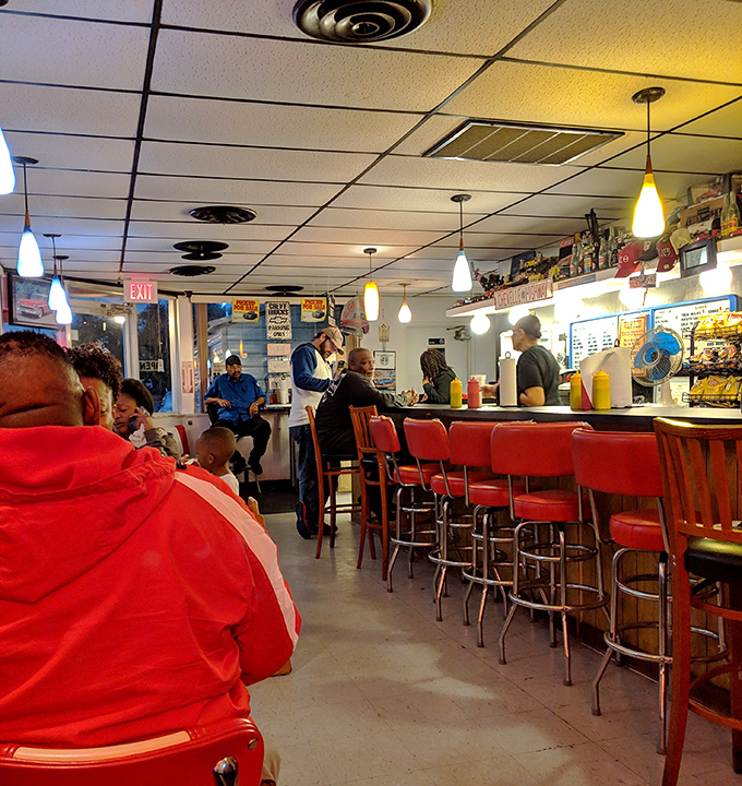 Where barbecue brings people together &ndash; counter seating encourages conversation between strangers united by their quest for smoky perfection.