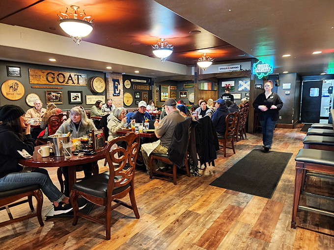 The true test of any pub &ndash; happy locals filling the tables. Notice nobody's staring at phones &ndash; they're too busy enjoying actual human connection.