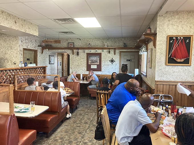 Where locals and visitors unite in the universal language of "mmm" and the occasional triumphant crab claw crack. 