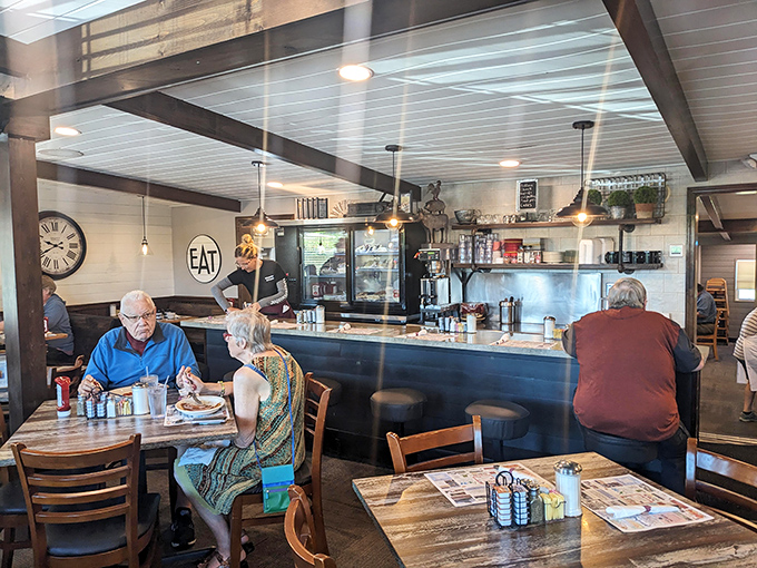 Where locals gather to solve the world's problems over coffee. The counter seats are where the real Manheim news gets shared.