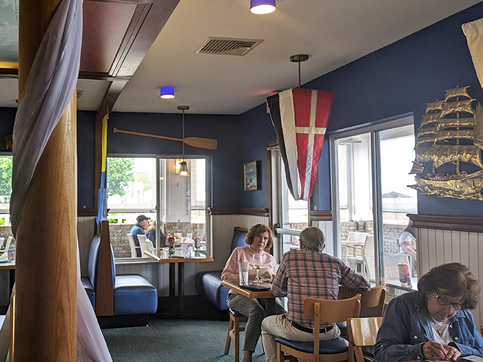Where seafood stories are shared and memories made—the dining room buzzes with the satisfied murmurs of happy eaters.