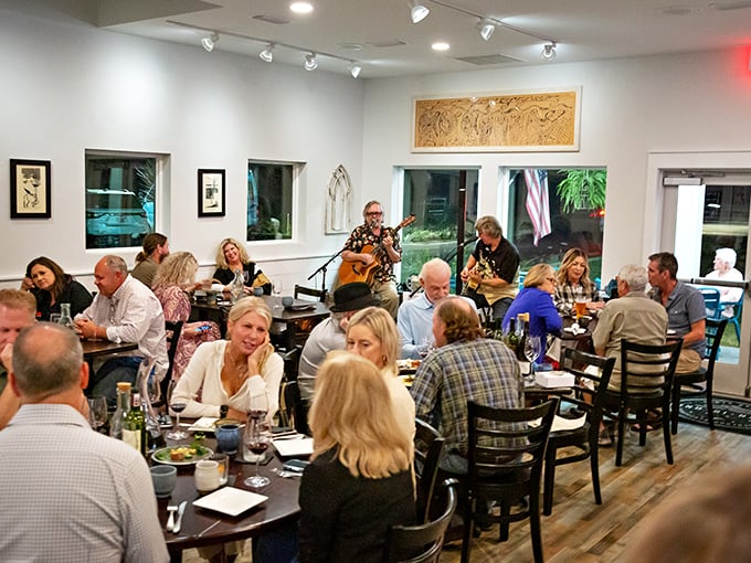 When the food is this good, they throw in live music just to give your taste buds a brief intermission between flavor explosions.
