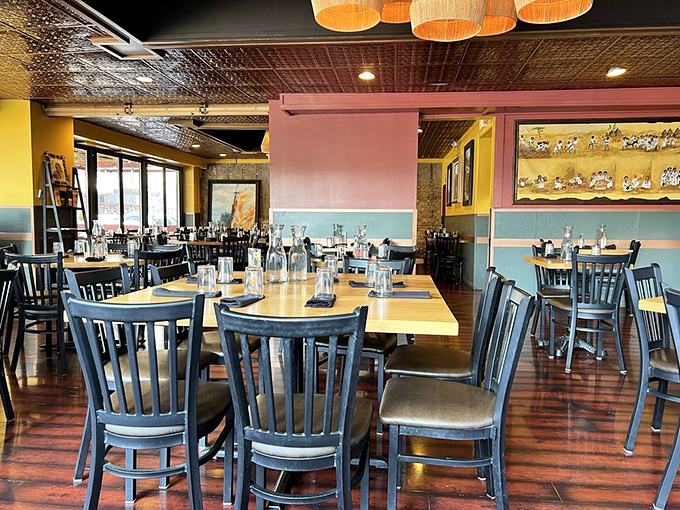 The dining room feels like someone's stylish living room, if that someone had impeccable taste and could cook Ethiopian food that makes you weep with joy.