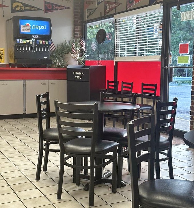 Where food memories are made. Simple tables and chairs have witnessed countless "mmms" and "oh my goodness" moments from satisfied diners.