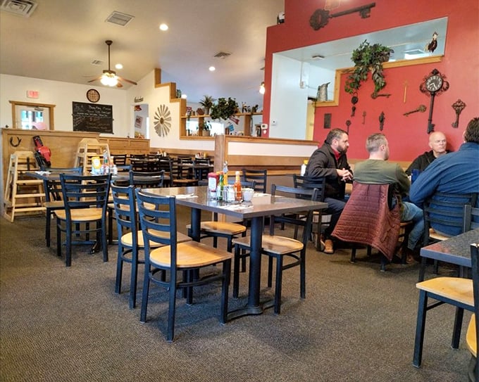 The dining area buzzes with the symphony of forks meeting plates and coffee cups being refilled&mdash;comfort food's natural habitat.