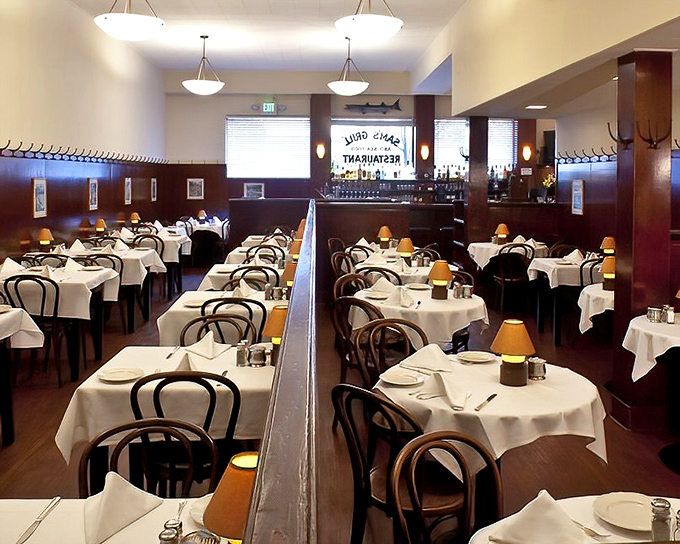 The dining room hums with the quiet confidence of a restaurant that doesn't need to shout about its excellence.