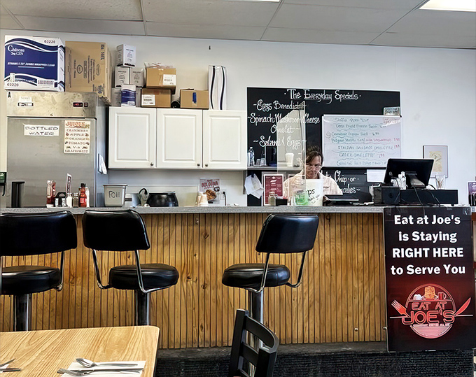 The counter offers front-row seats to the breakfast ballet. Watch short-order wizards transform simple ingredients into morning masterpieces.