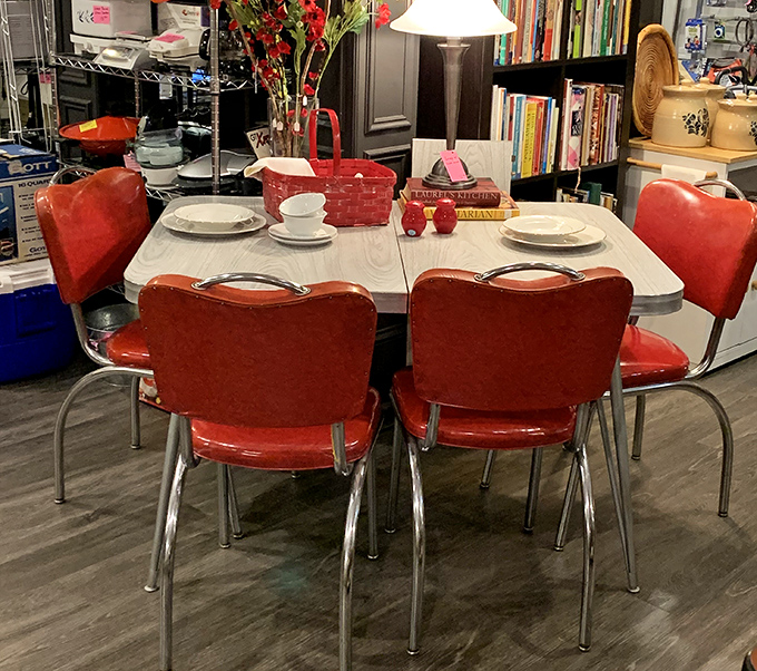 Those cherry-red vintage diner chairs aren't just seating&mdash;they're time machines to when breakfast meant conversation, not scrolling through phones.