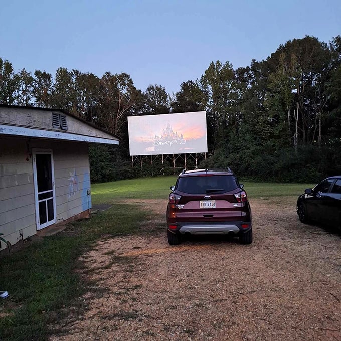 The Disney castle appears on screen, signaling the start of movie magic in rural Mississippi.