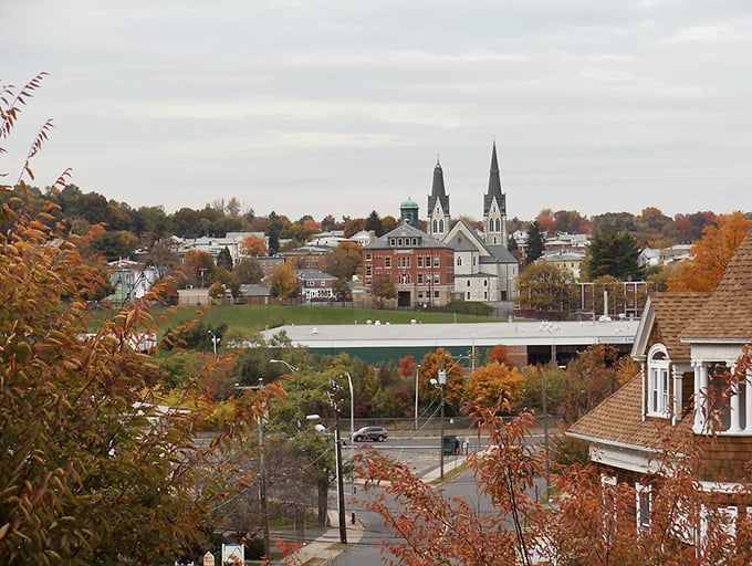 Fall paints New Britain in a palette that would make Norman Rockwell reach for his brushes. Those church spires never looked so good.