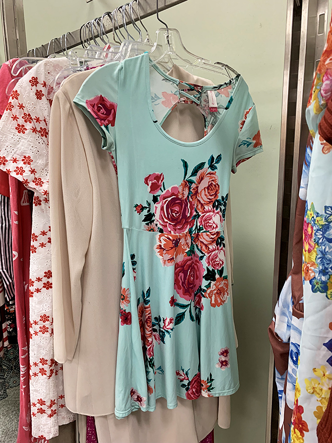 That mint floral dress isn't just clothing—it's your next brunch outfit that will have friends asking, "Where did you find that?" Your secret's safe with us.