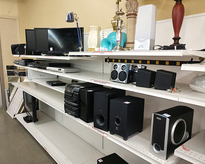 Yesterday's technology awaits new homes, from speakers that once blasted Pearl Jam to DVD players that survived the streaming revolution.