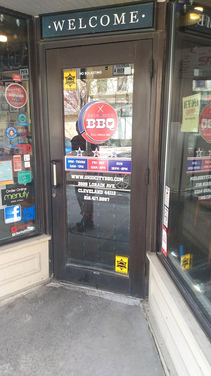 The "WELCOME" sign isn't just polite &ndash; it's an honest promise. Those hours posted on the door are what locals memorize by heart.