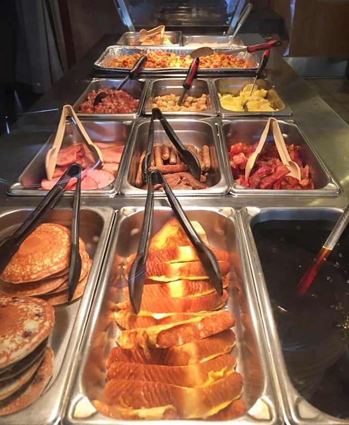 The breakfast buffet of champions – where decisions get harder and pants get tighter with every delicious option.